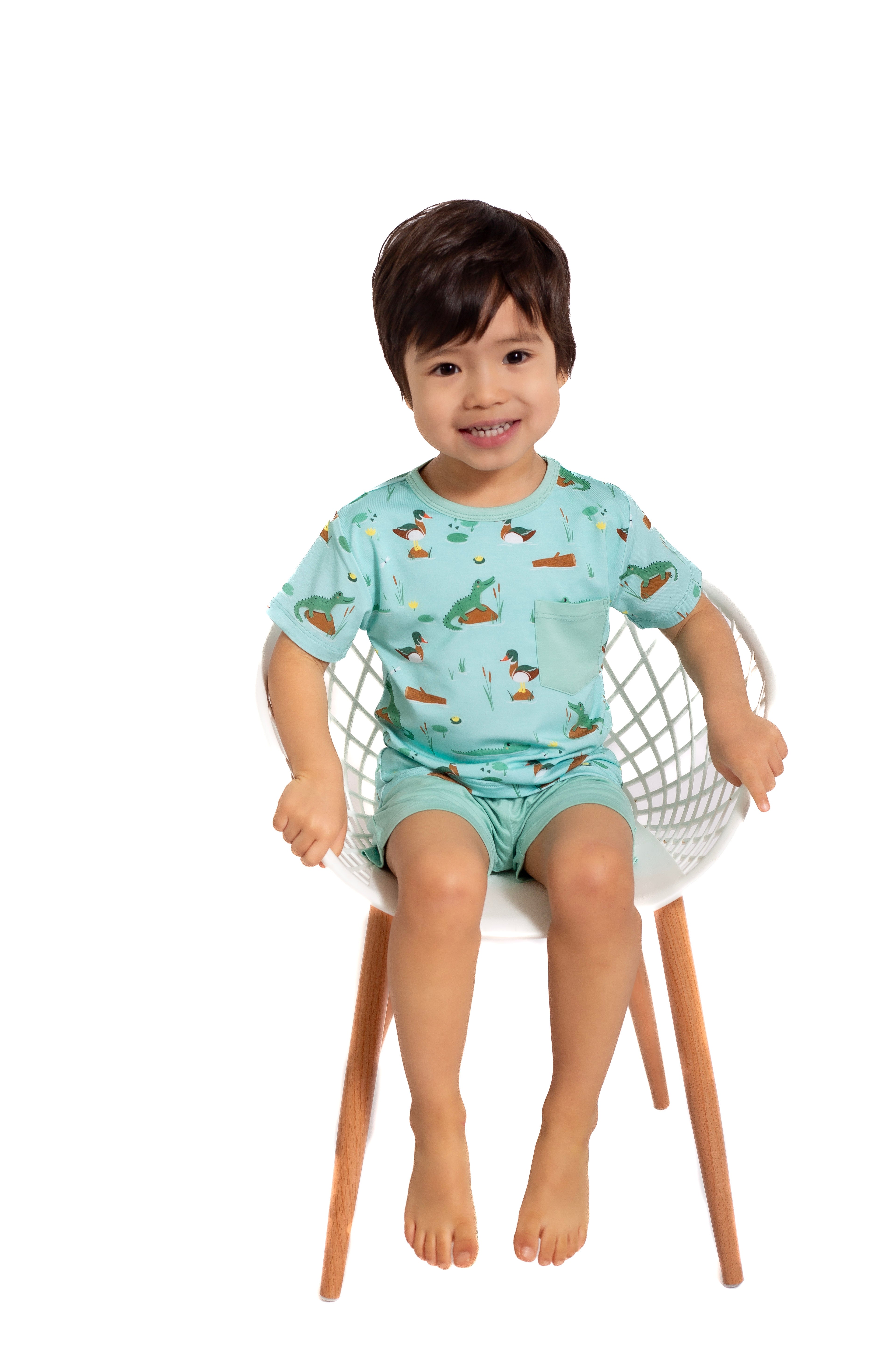 Bayou Buddies | Pocket Shirt & Shorts – Pearls and Pelicans